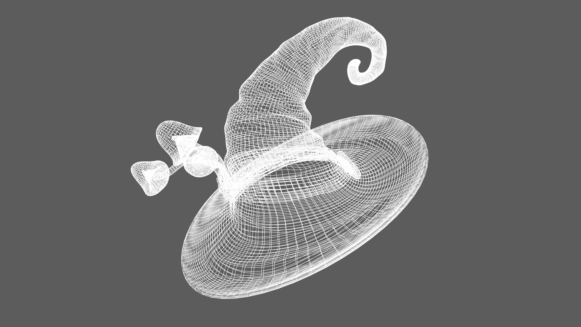 3D Model Mushroom Wizard Witch Hat - TurboSquid 2325339