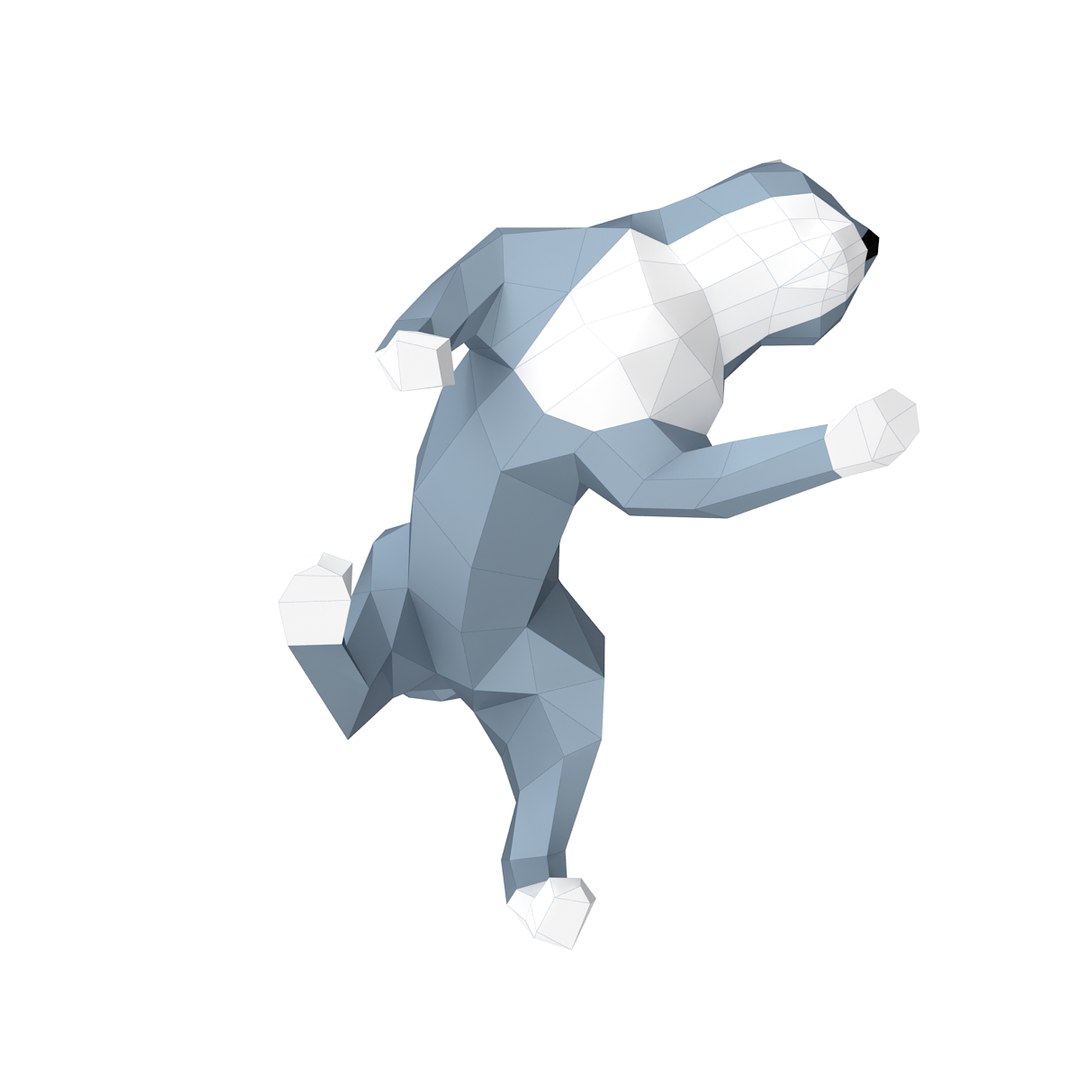 3d Model Paper Cat