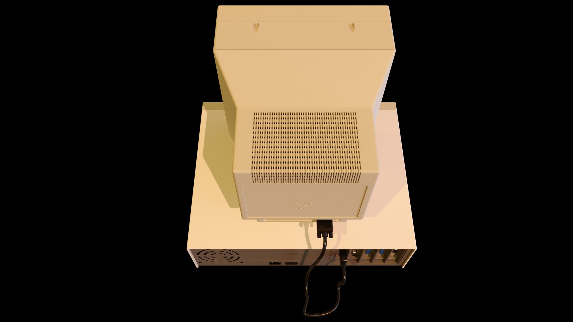 3D Model Vintage Pc Crt Monitor - TurboSquid 1543875