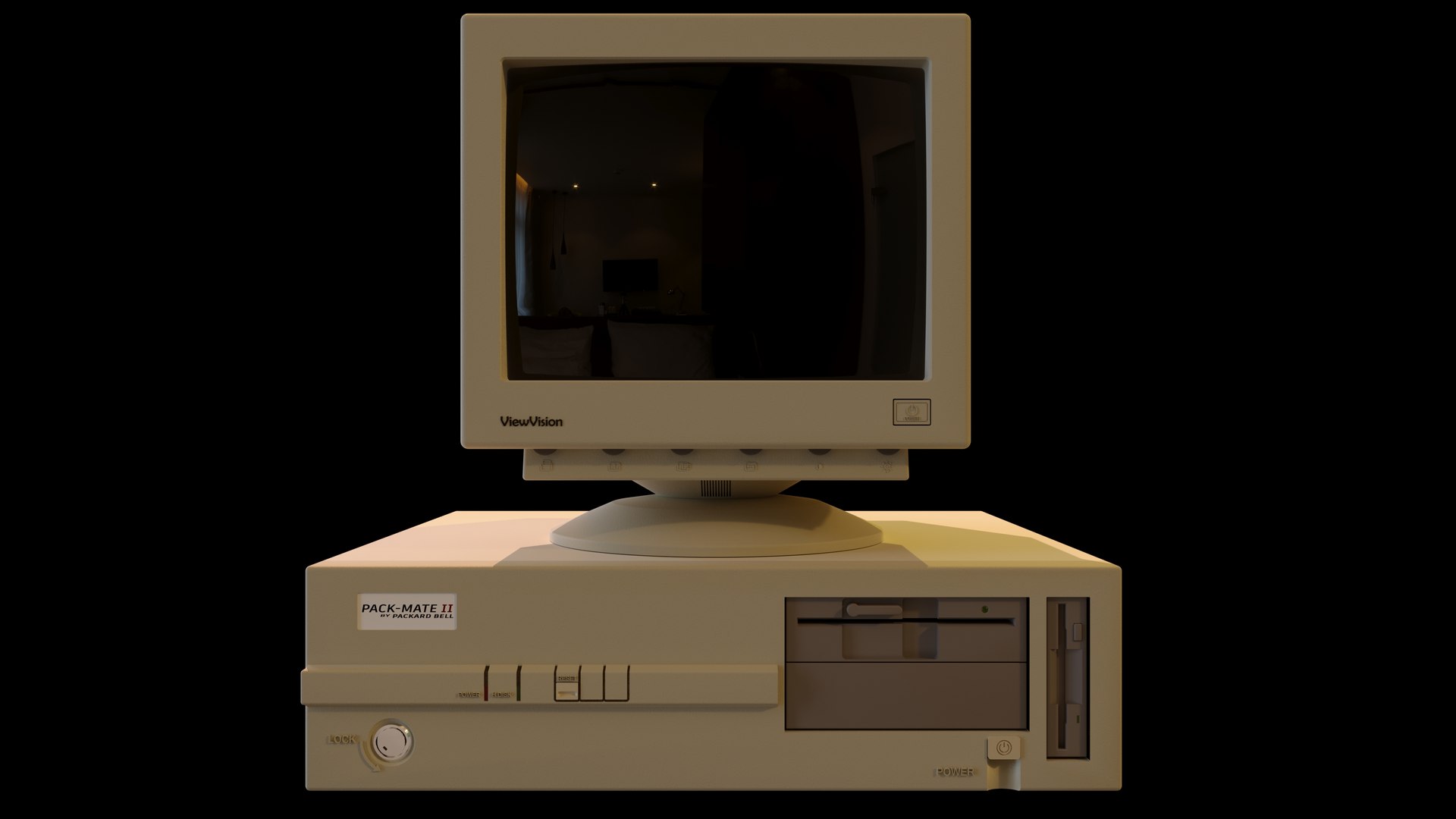 3D Model Vintage Pc Crt Monitor - TurboSquid 1543875