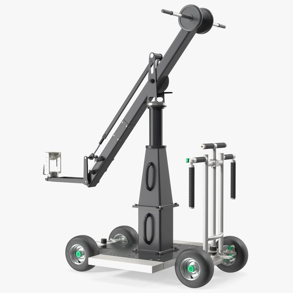 MovieTech 4x4 Dolly with Mini Crane Rigged 3D model - TurboSquid 1958486