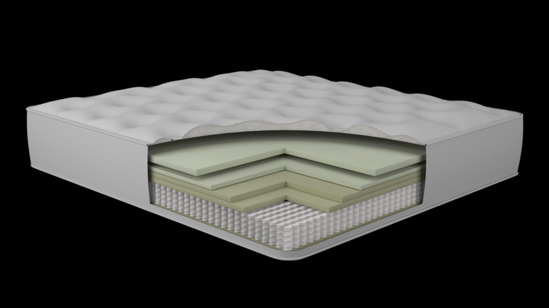 Pocket Spring Model - TurboSquid 2104626