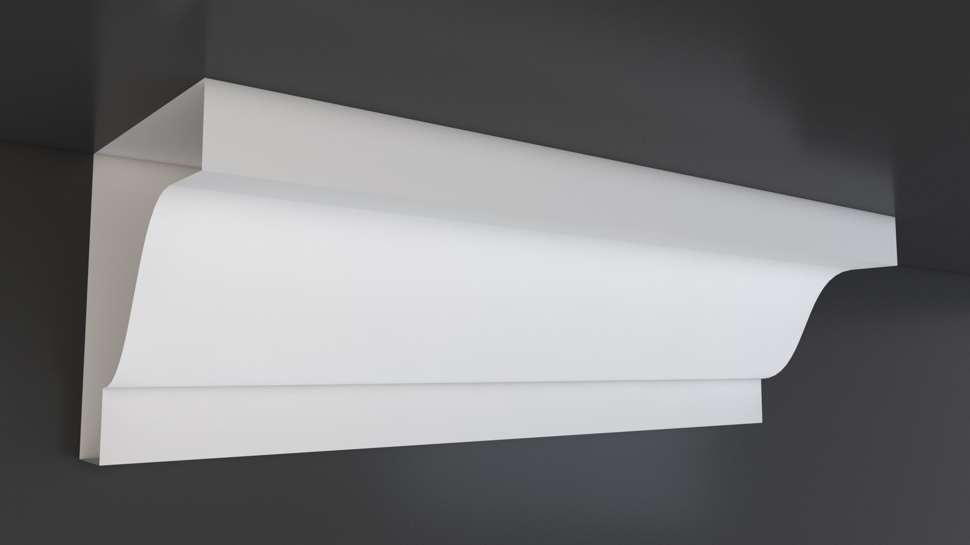 3D Model Cornice 10 Straight - TurboSquid 1507315