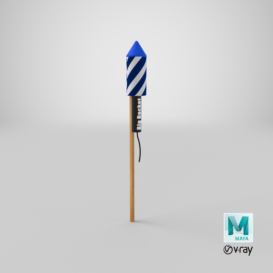 3D firework rocket - TurboSquid 1301648