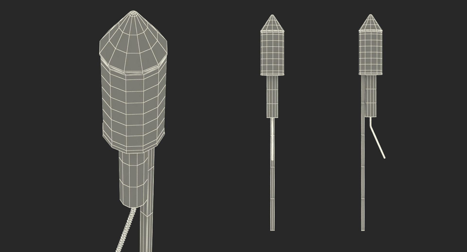 3D firework rocket - TurboSquid 1301648