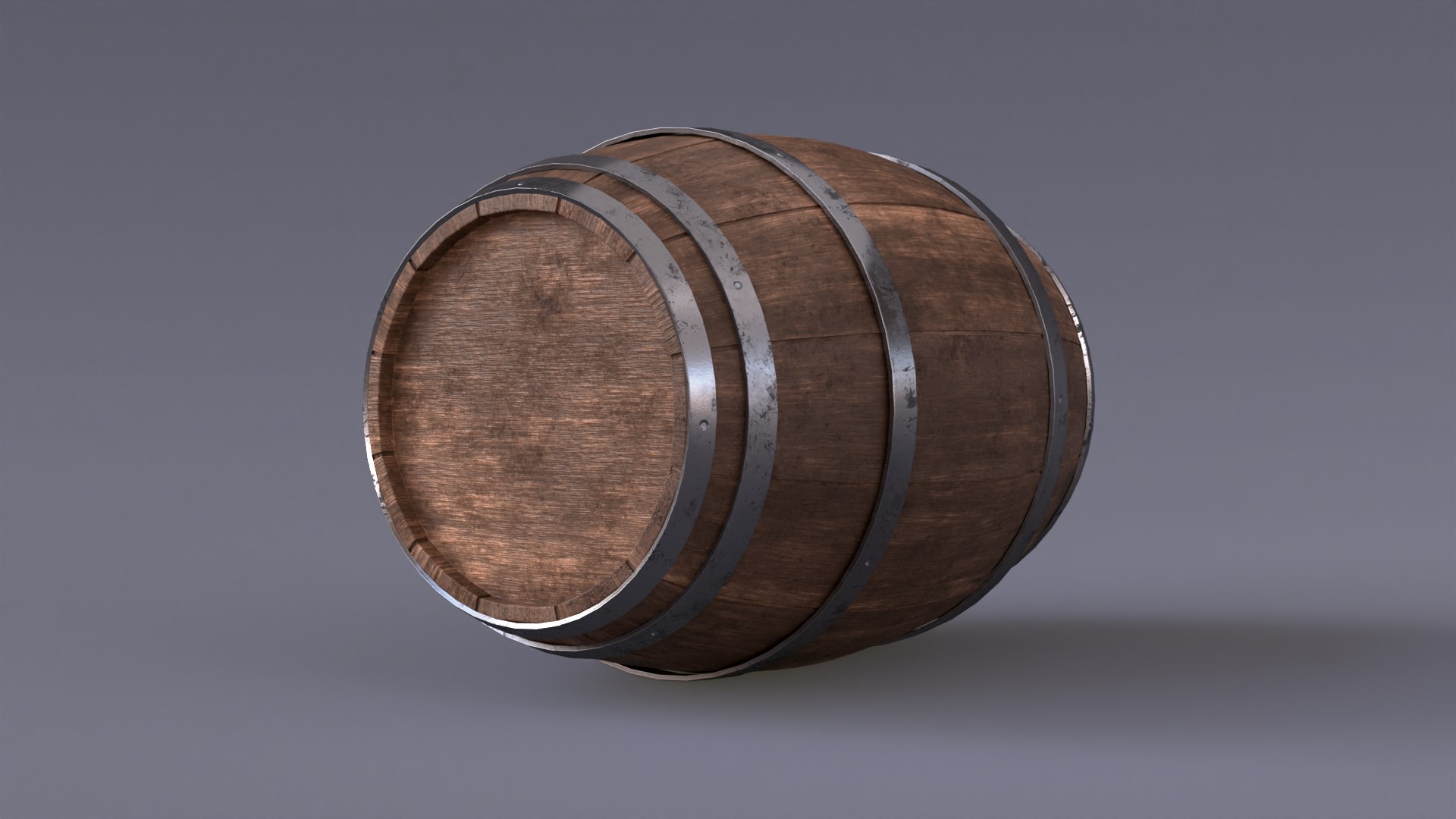 Wooden Barrel 3D model - TurboSquid 2084697