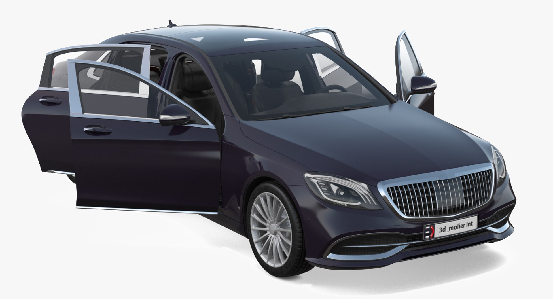 3D Luxury Generic Limo Rigged - TurboSquid 1419229