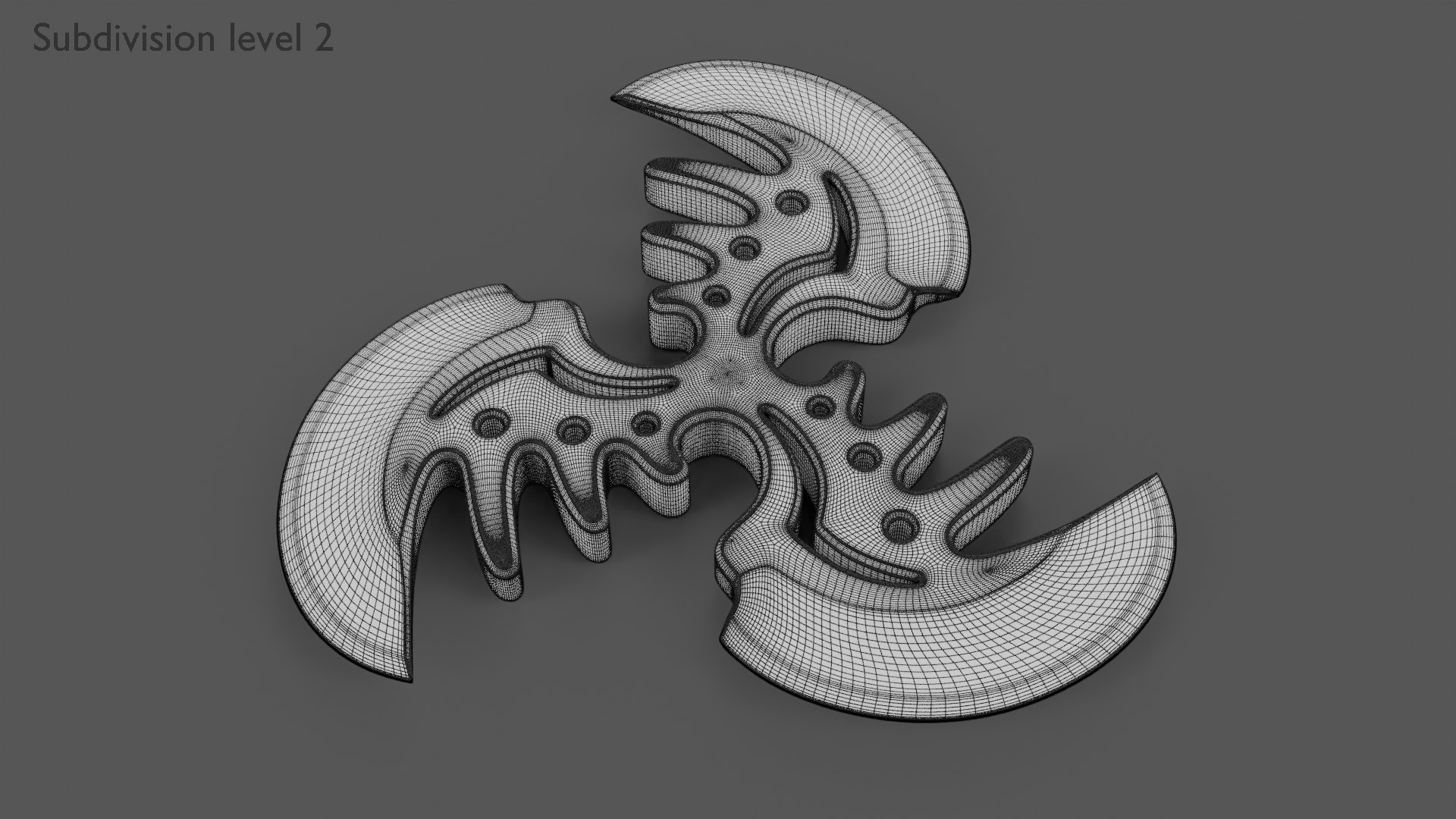 Throwing Star II m III model - TurboSquid 1983817