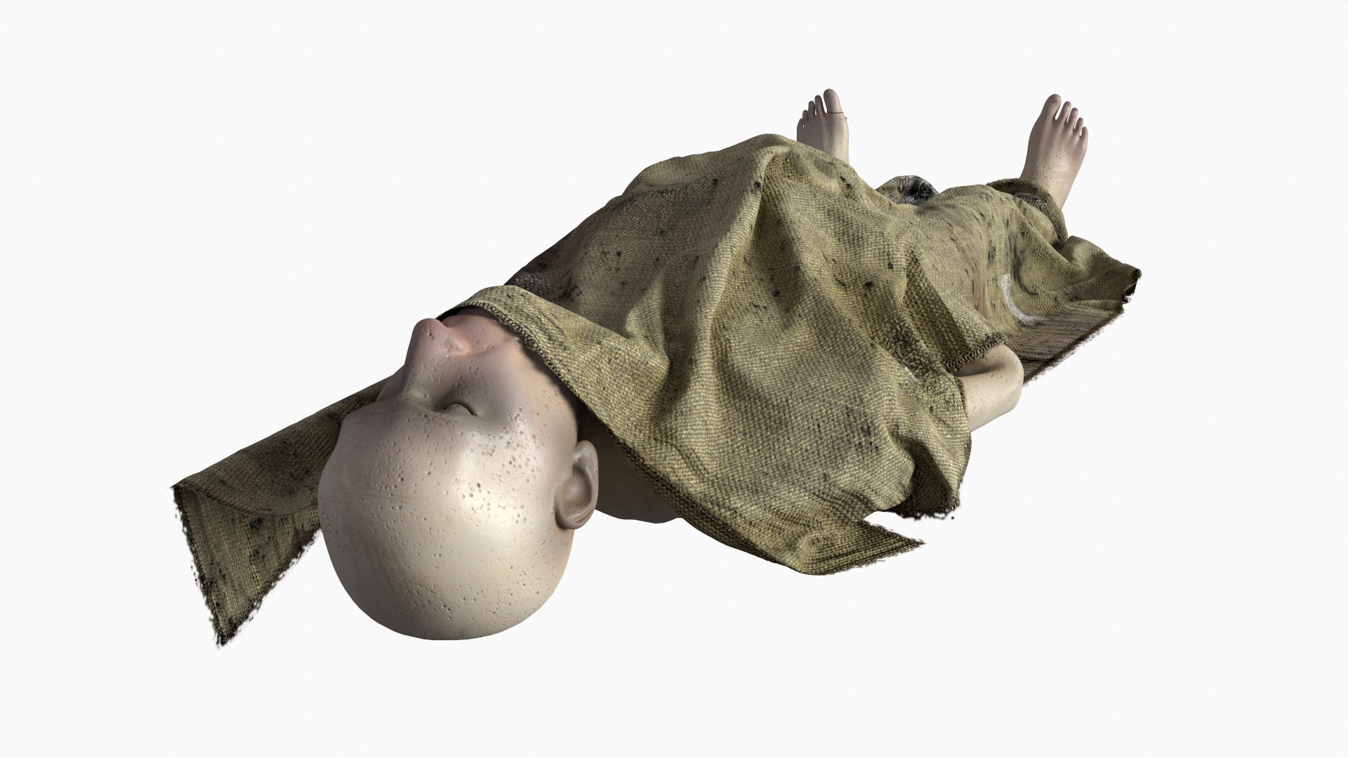 3D Model Stylized Dead Body Vol5 - TurboSquid 1872674