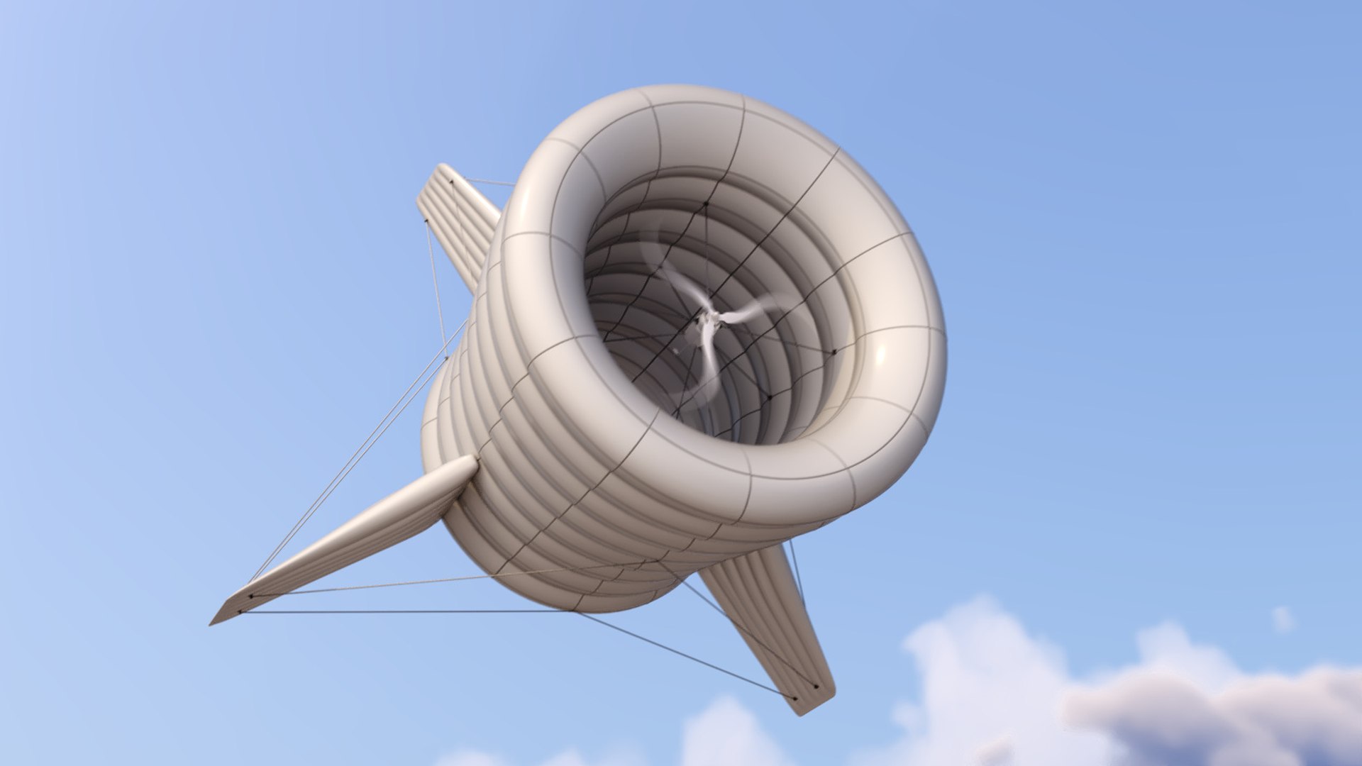 3D Airborne Wind Turbine Model - TurboSquid 1577186