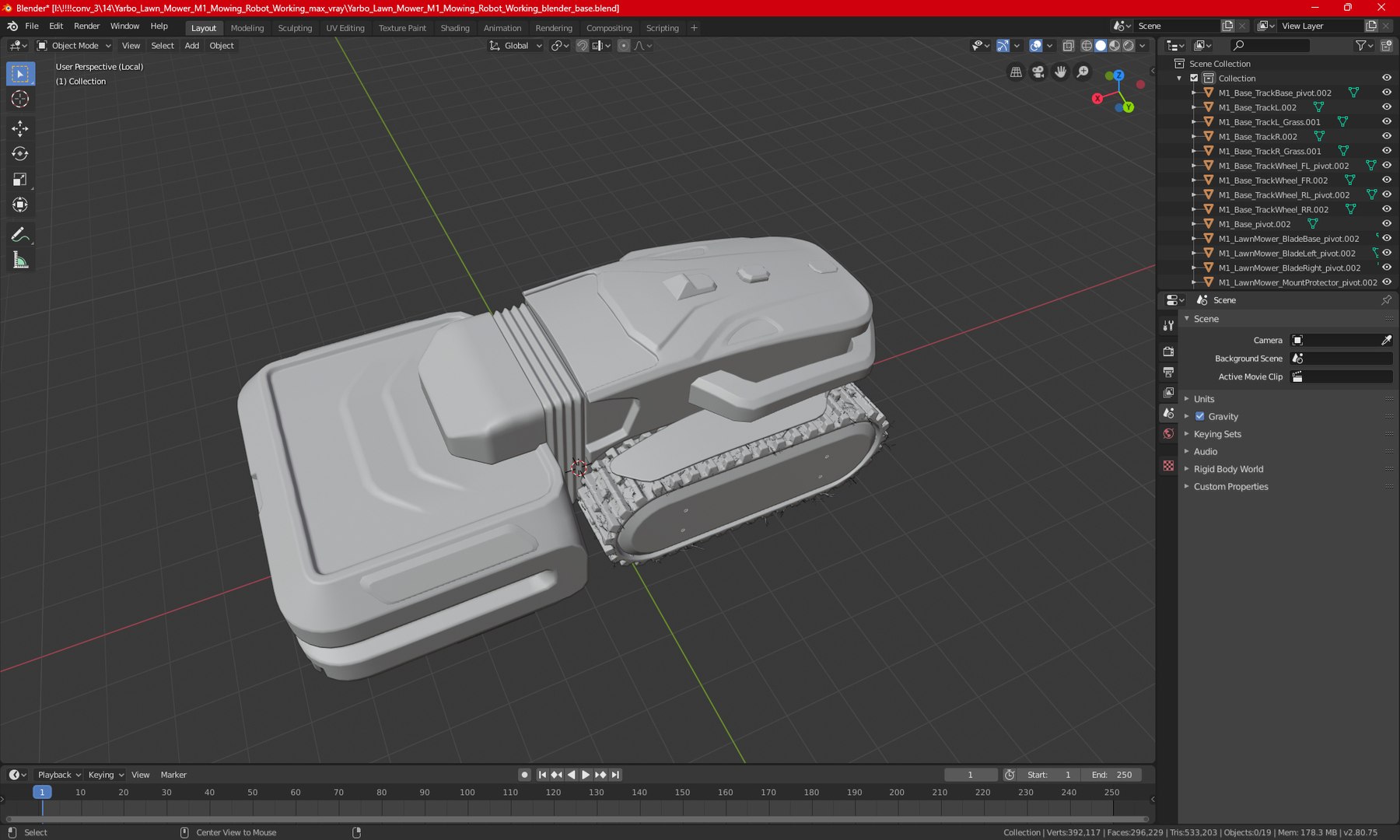 3D Yarbo Lawn Mower M1 Mowing Robot Working Model - TurboSquid 2183327