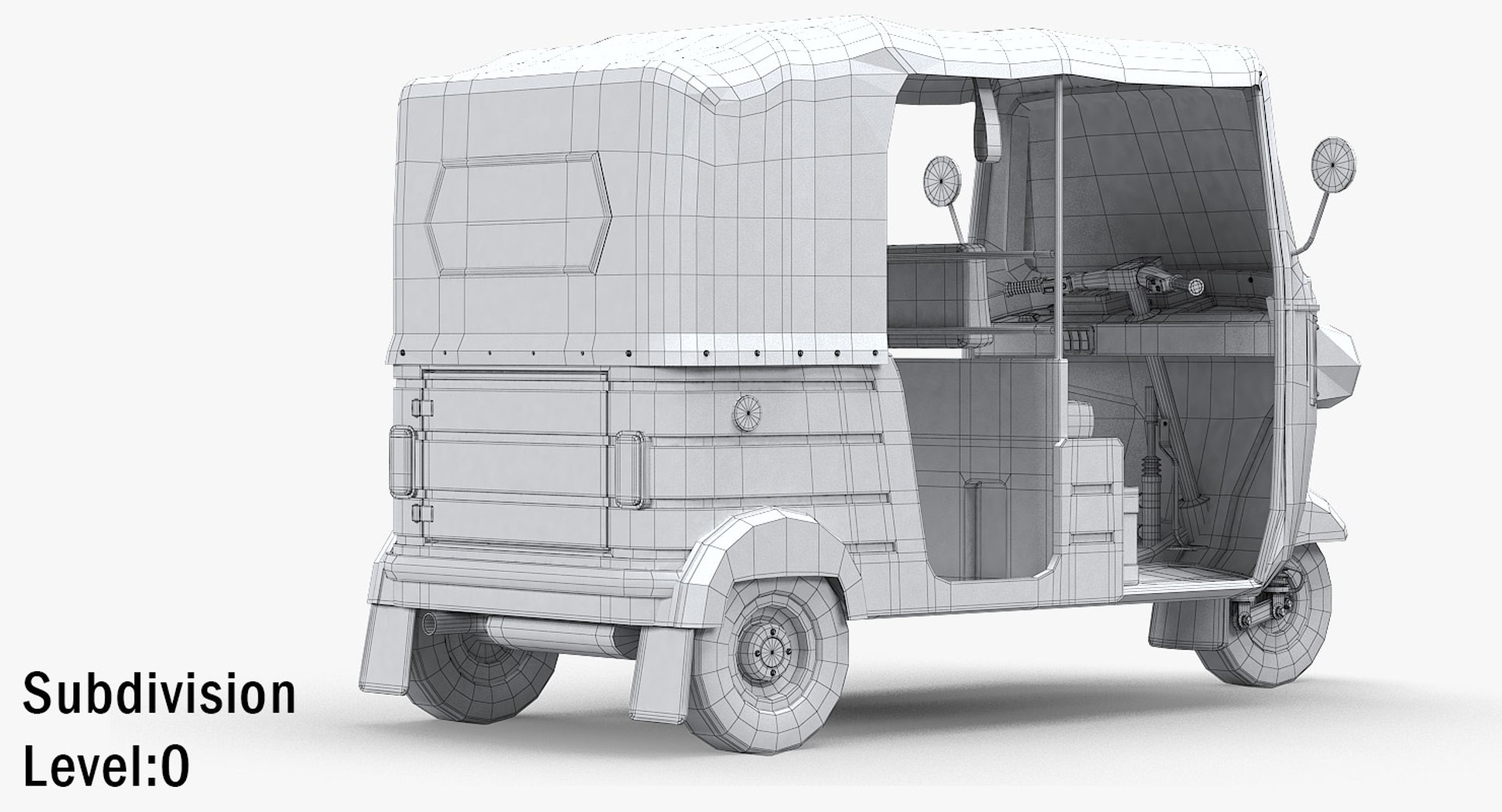 Auto Rickshaw Bajaj 3D Model - TurboSquid 1321235