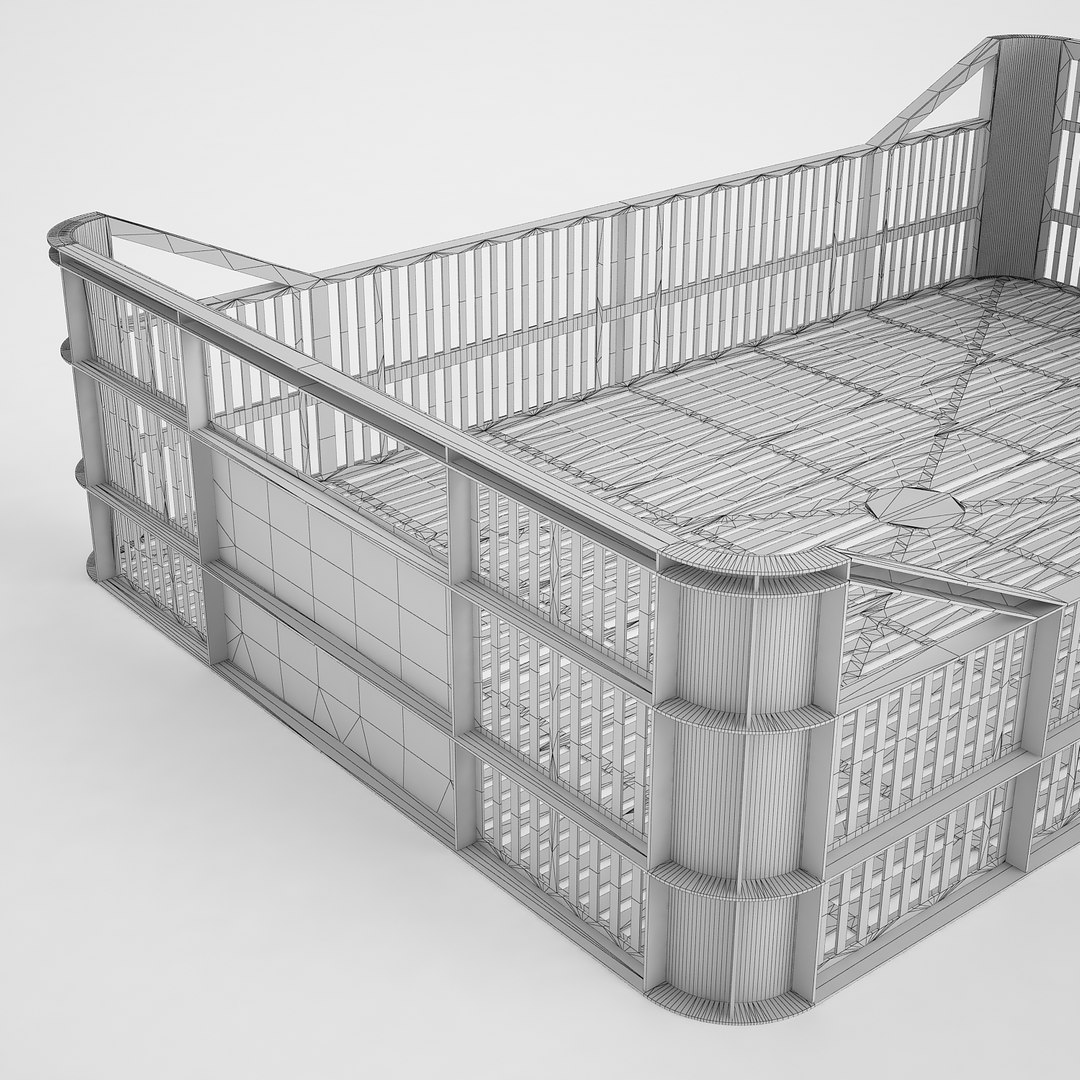 3d plastic crate model