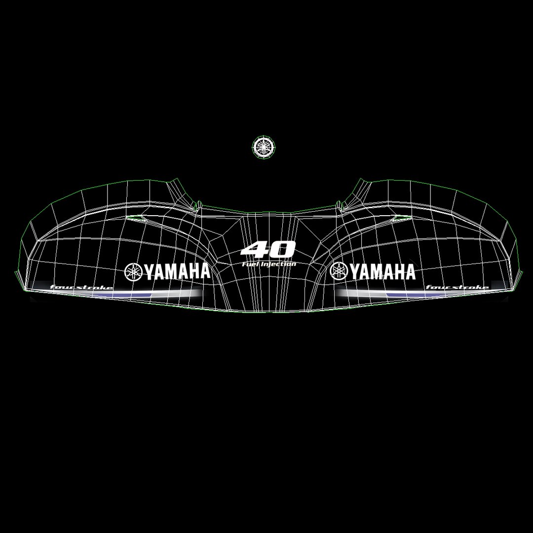 Yamaha Engine 3d Model