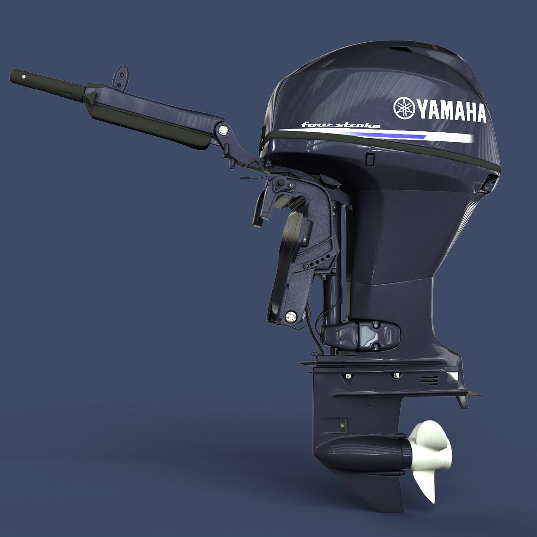 Yamaha Engine 3d Model