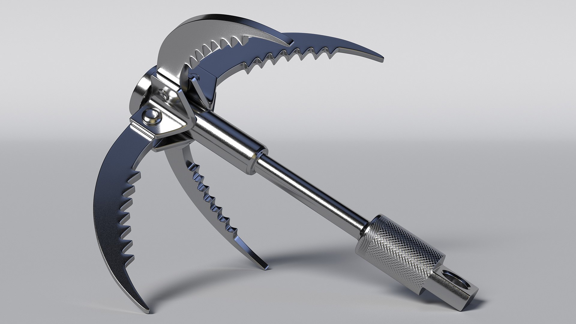 Folding Climbing Grappling Hook 3D - TurboSquid 1989356