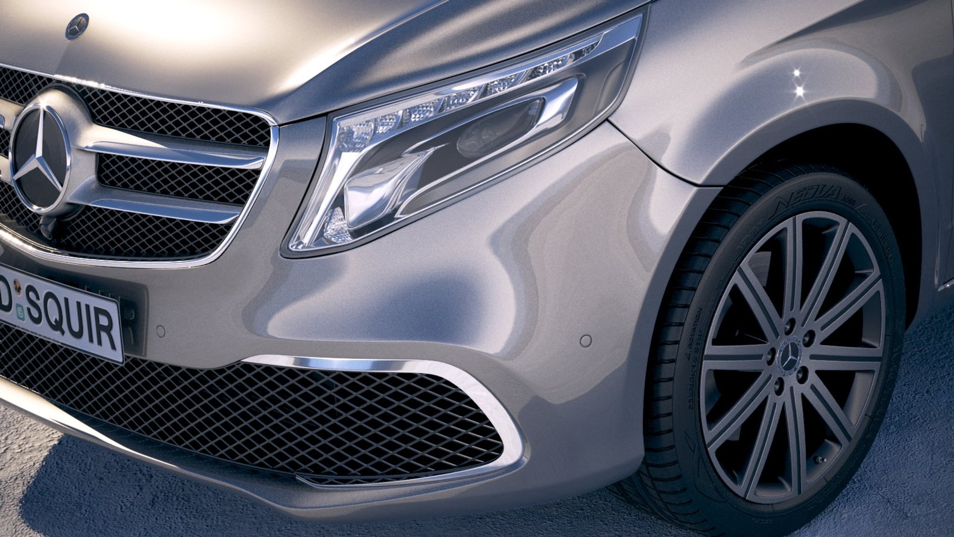 Mercedes-benz V-class 2020 3D - TurboSquid 1389965