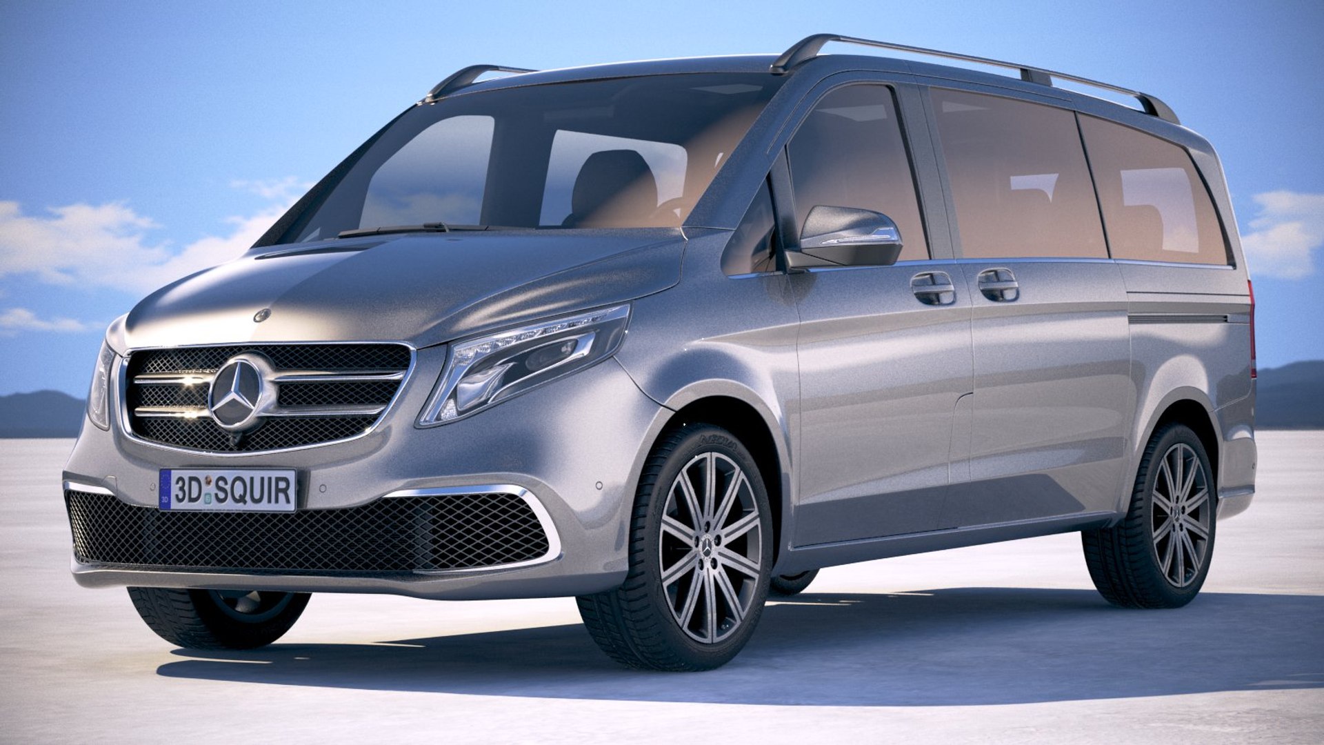 Mercedes-benz V-class 2020 3D - TurboSquid 1389965