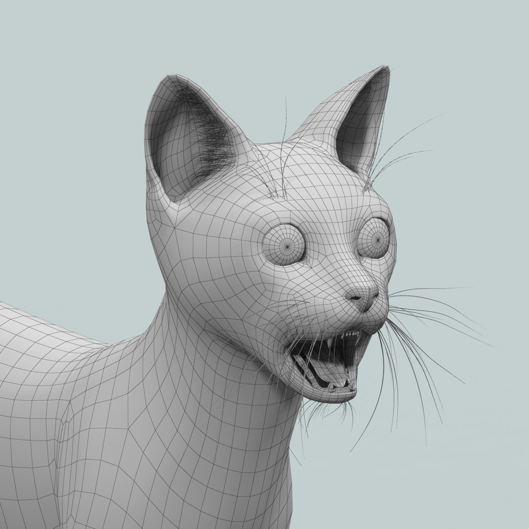 3d Bengal Cat 2 Fur Model