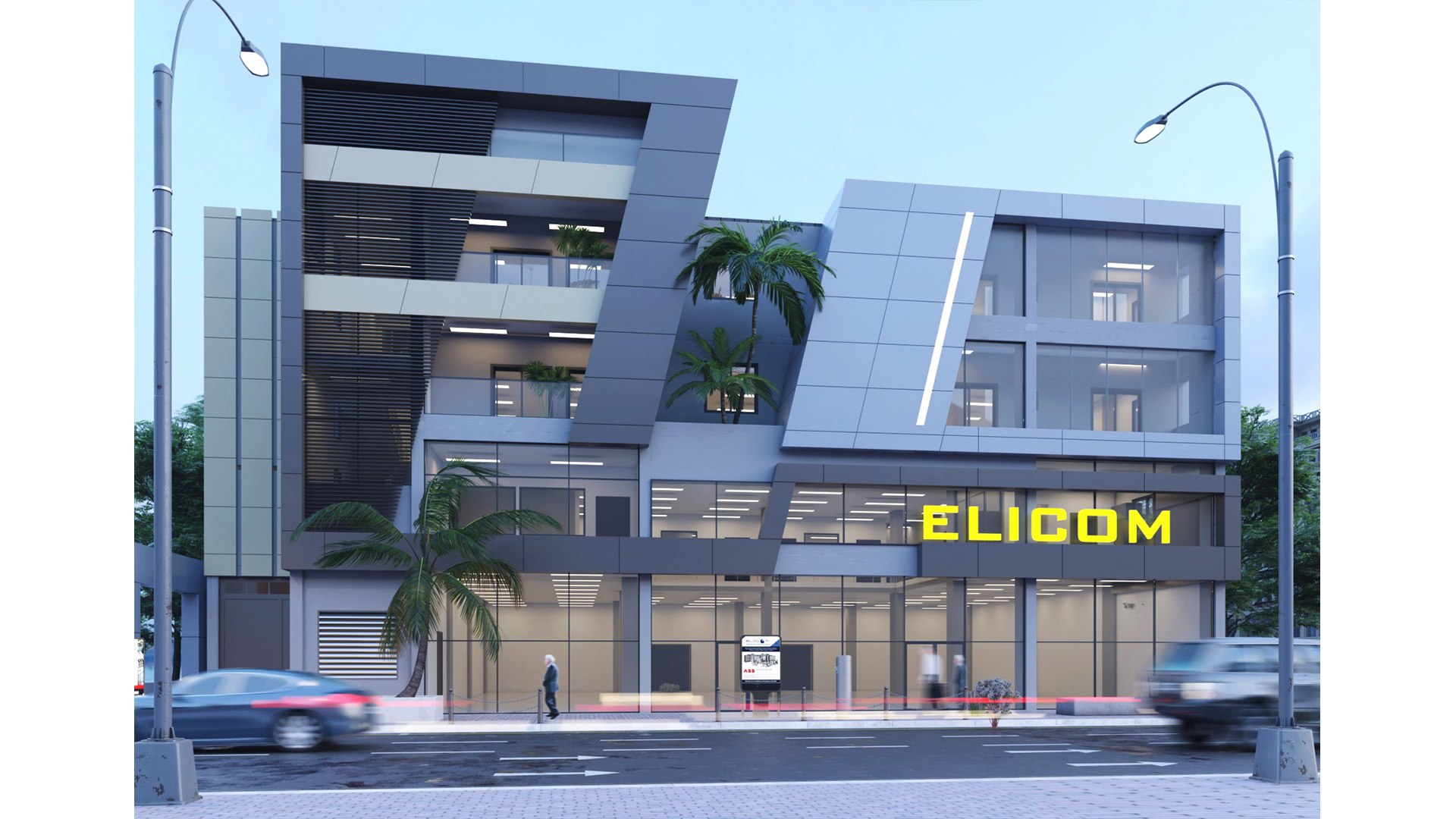 Commercial Building 3D Exterior Scene 3D - TurboSquid 2185015