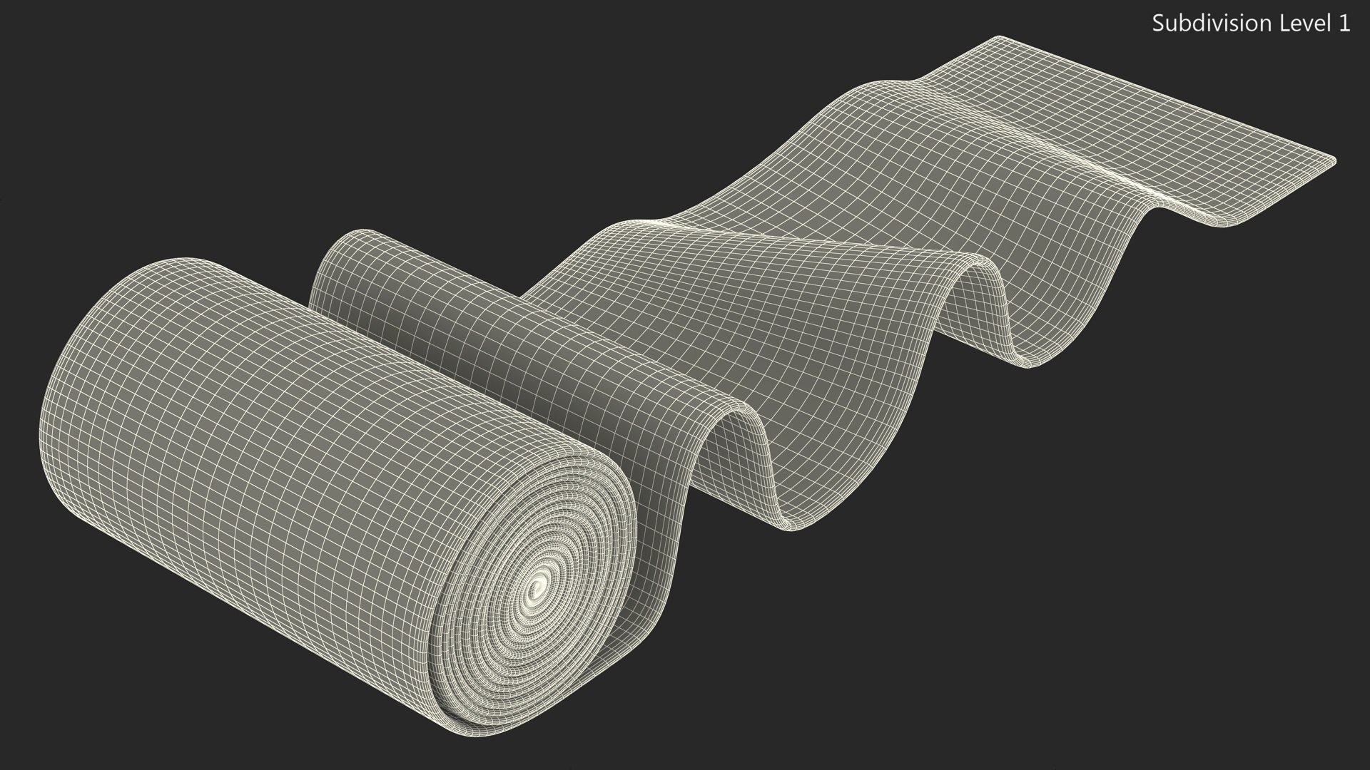 3D Unfolded Elastic Bandage Beige - TurboSquid 2225810