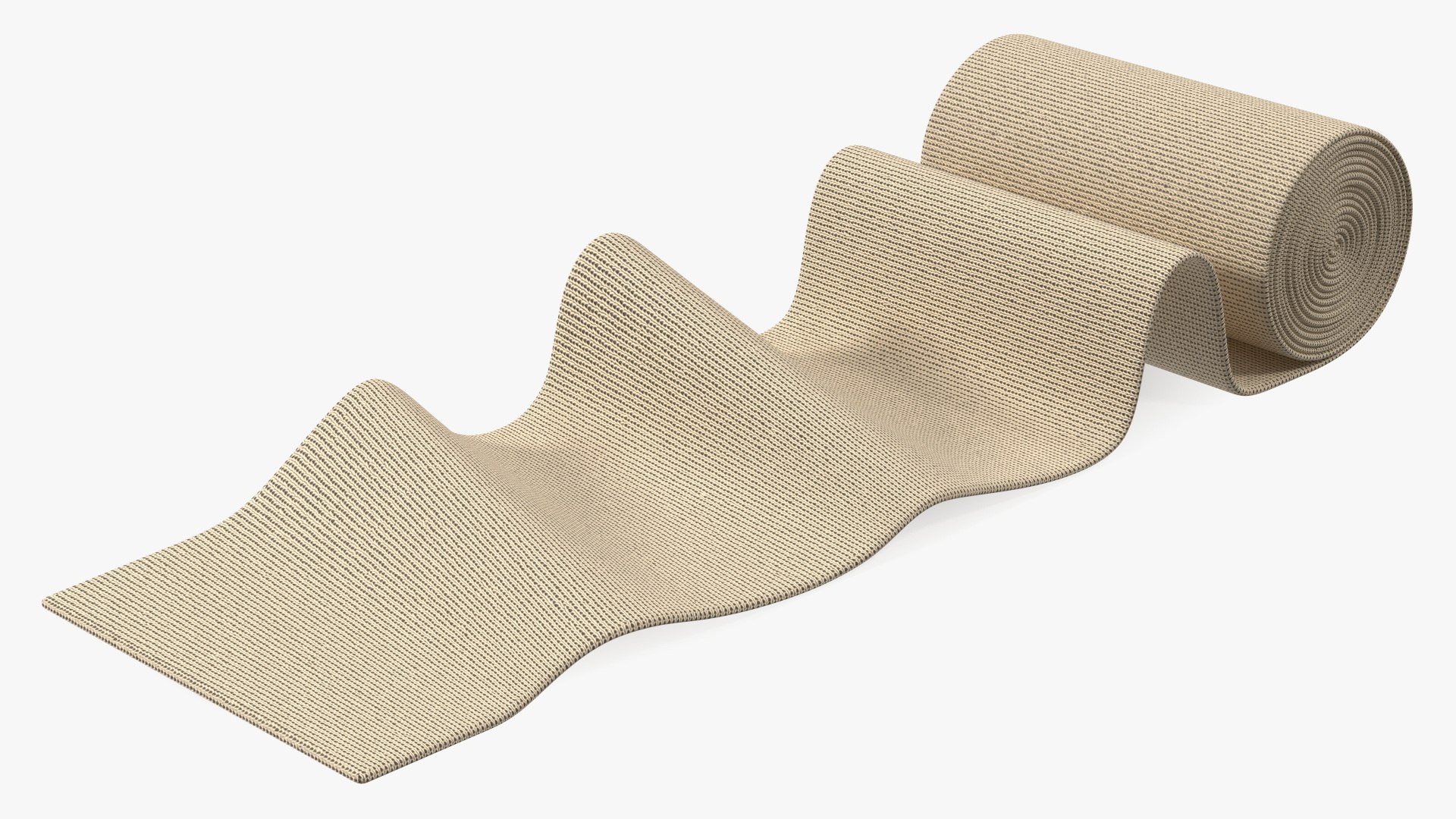 3D Unfolded Elastic Bandage Beige - TurboSquid 2225810