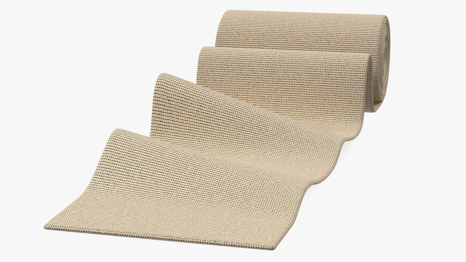 3D Unfolded Elastic Bandage Beige - TurboSquid 2225810