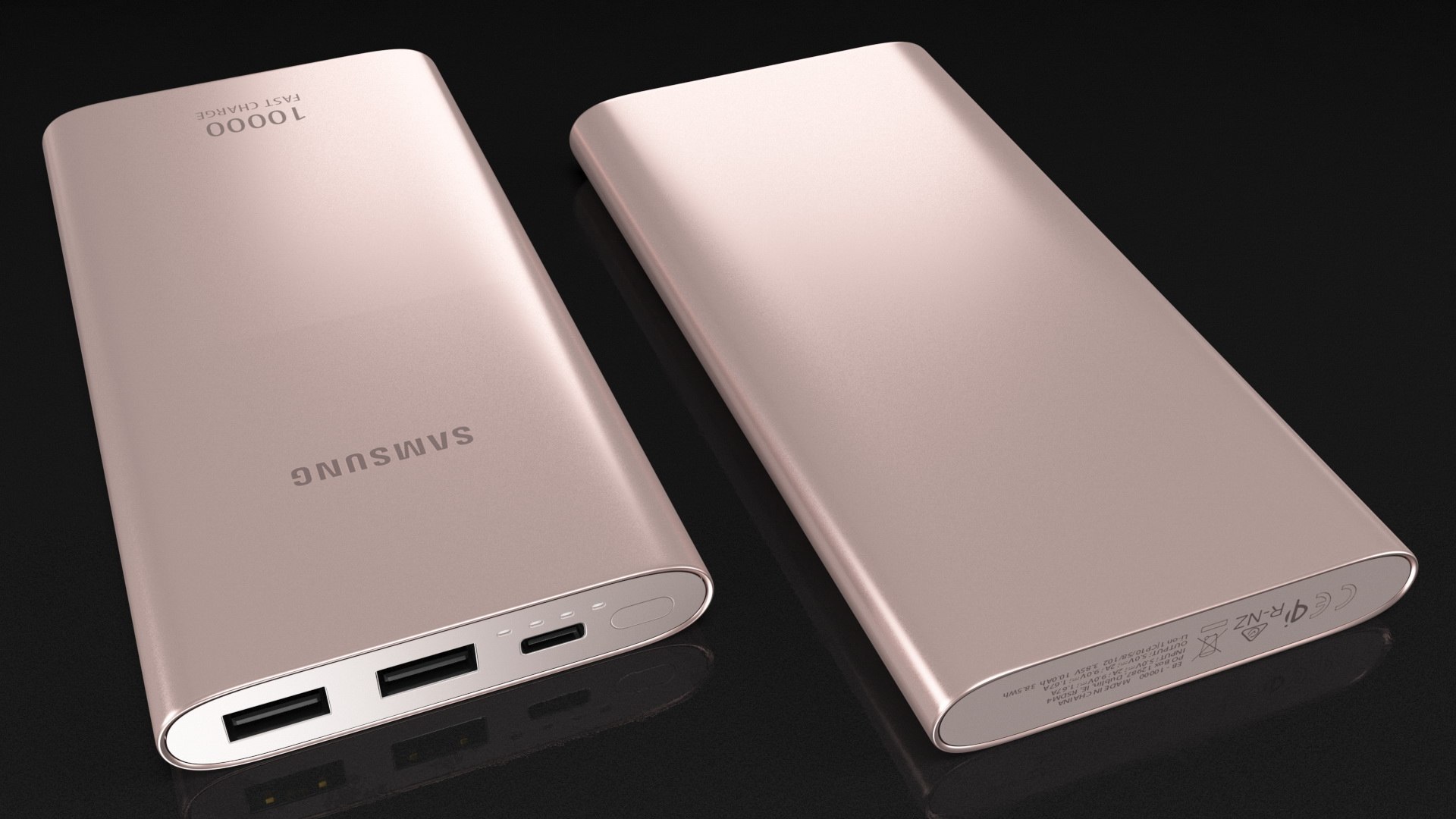 Samsung Battery Pack 10000mAh Pink 3D Model - TurboSquid 1768483
