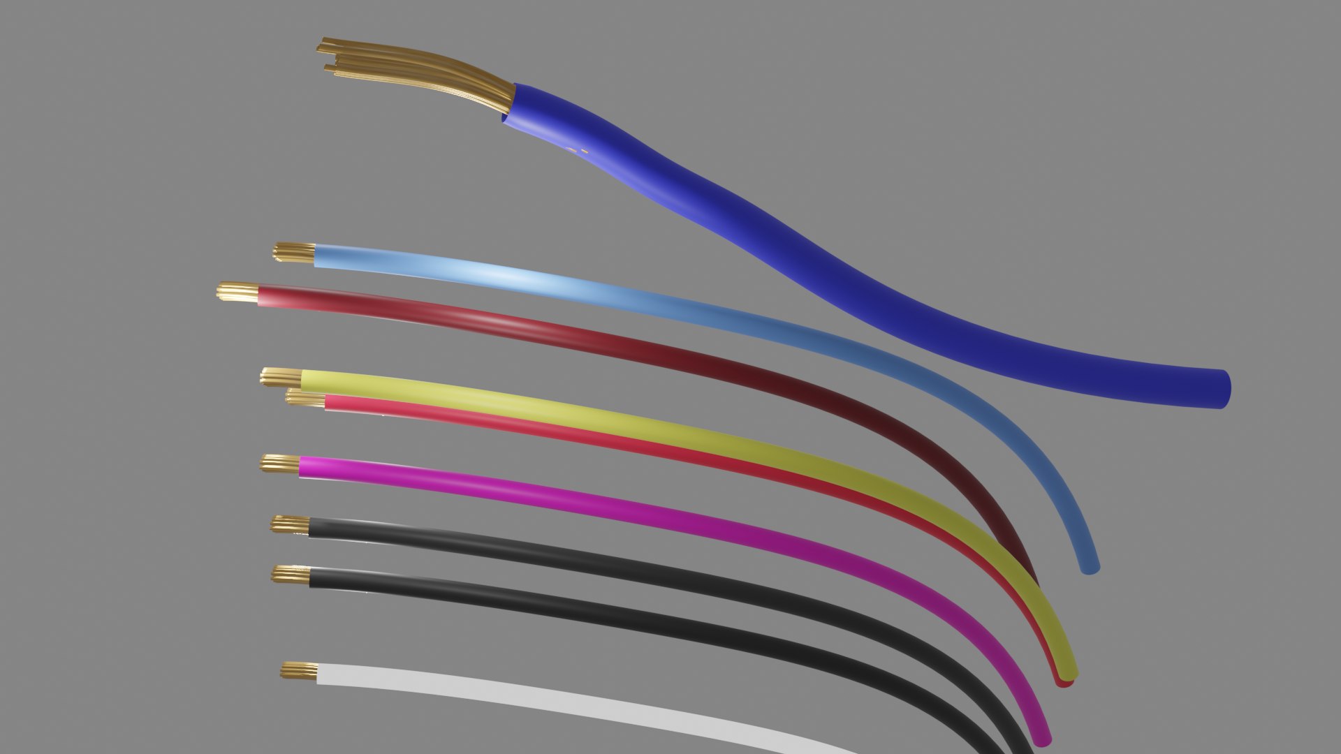 Copper Wires 3D Model - TurboSquid 1614018