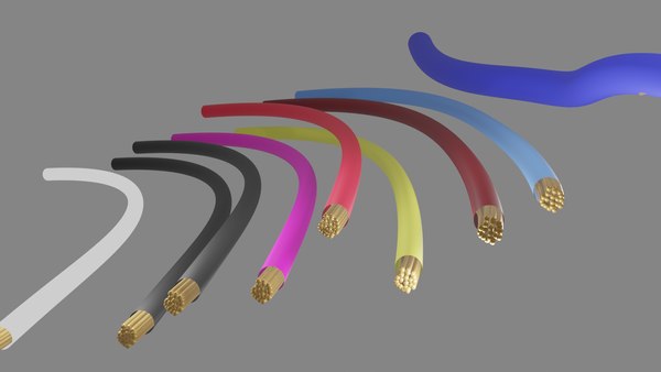 Copper wires 3D model - TurboSquid 1614018