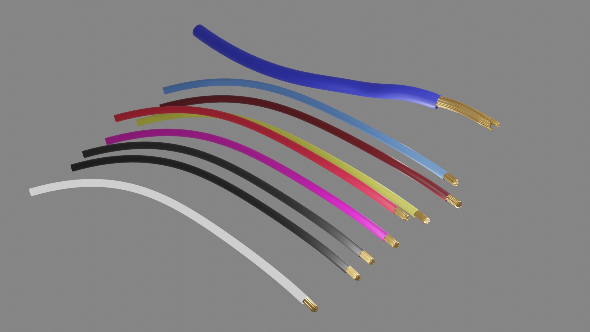 Copper Wires 3D Model - TurboSquid 1614018