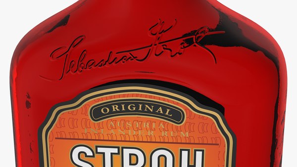 modelo 3d Botella de ron austriaco Stroh 40 - TurboSquid 1649126