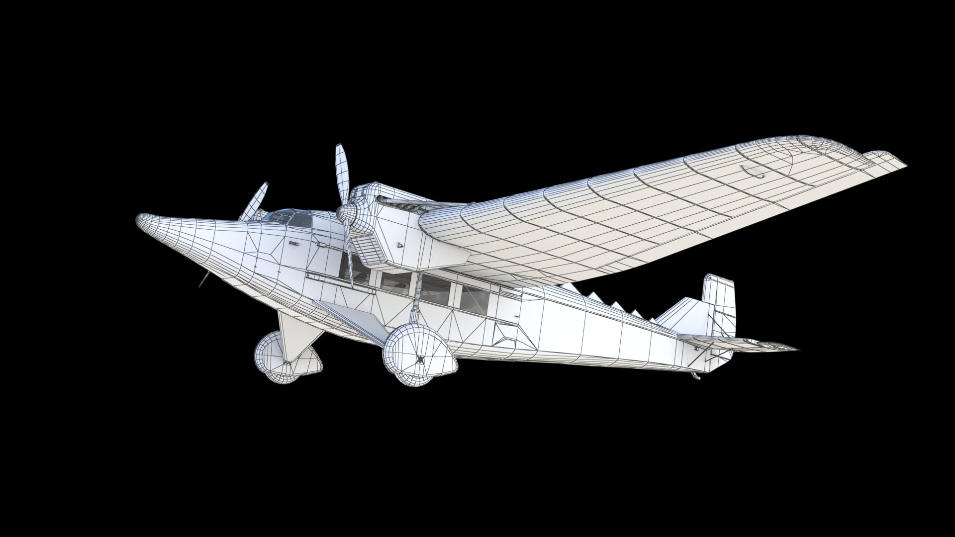 3D ANT-9 Crocodile Agitation Aircraft Model - TurboSquid 2404104