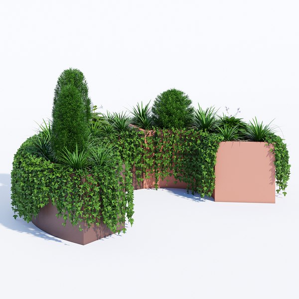 Modular planters 2 3D model - TurboSquid 1308020