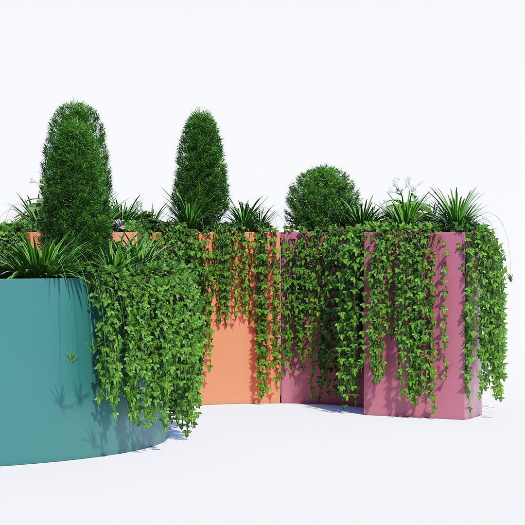 Modular planters 1 3D - TurboSquid 1308027