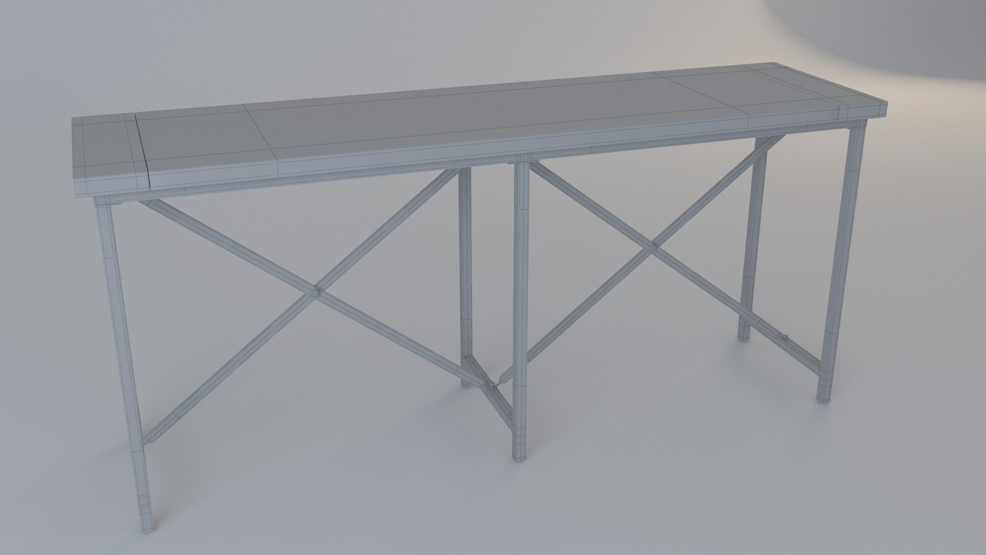 Table Wood Metal 3D Model - TurboSquid 1552661