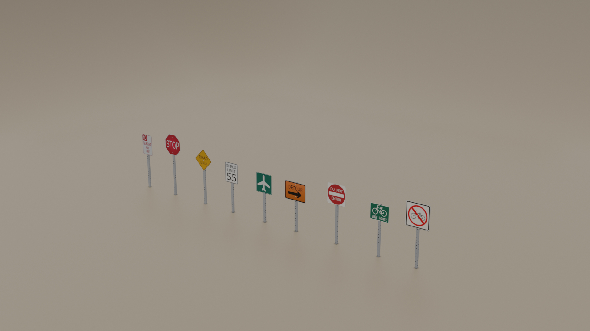 Free 3D street signs - TurboSquid 1878768