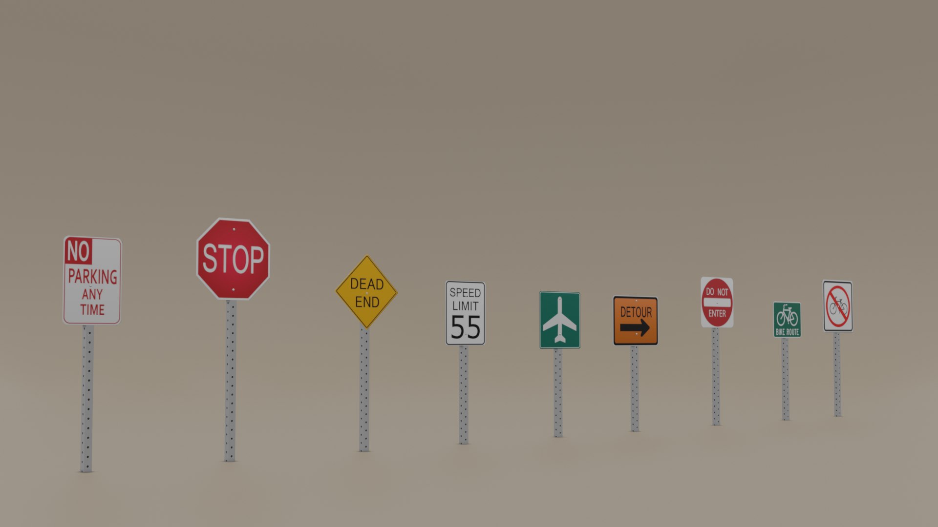 Free 3D Street Signs - TurboSquid 1878768