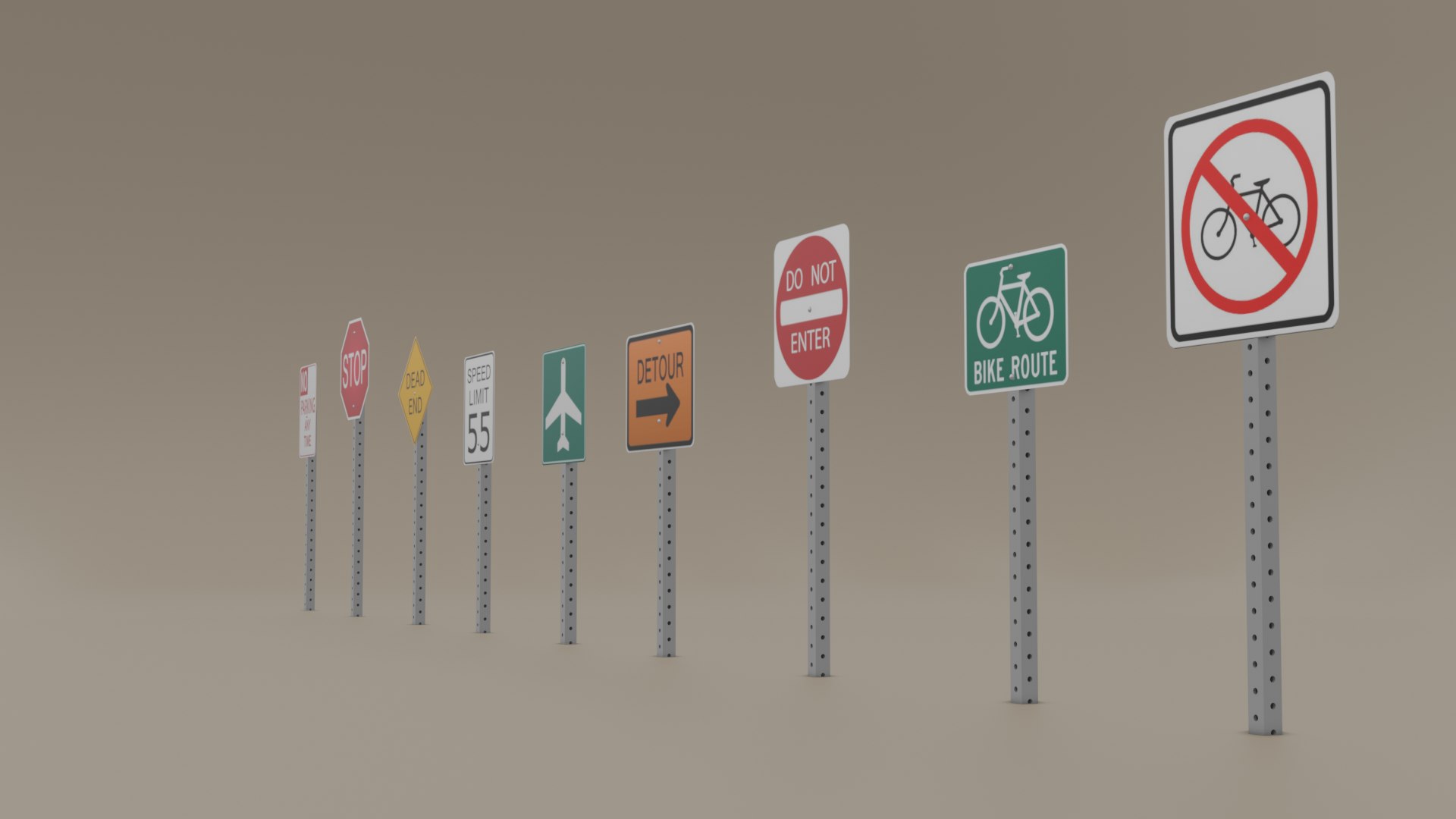 Free 3D Street Signs - TurboSquid 1878768