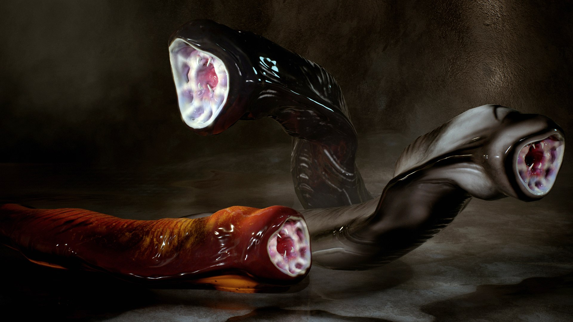 Fanged Leech 3D Model - TurboSquid 1383423