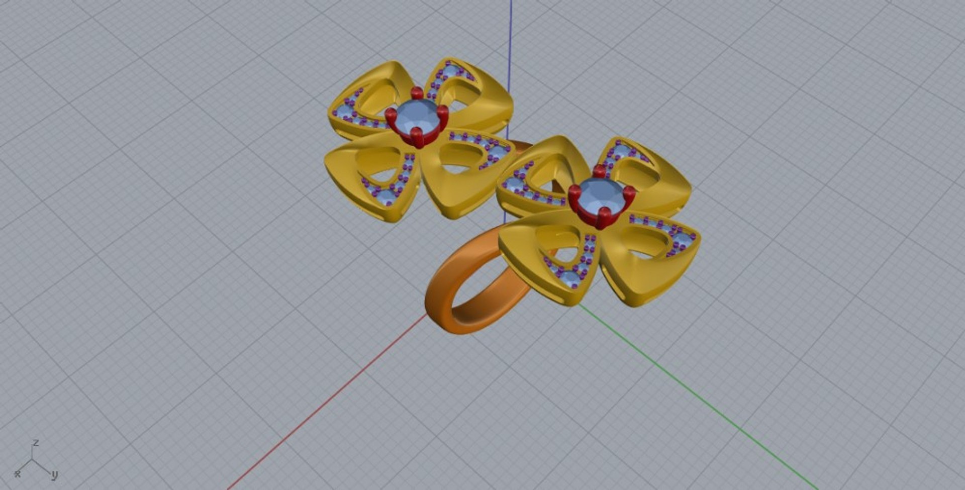 3D Flower Ring - TurboSquid 1994251