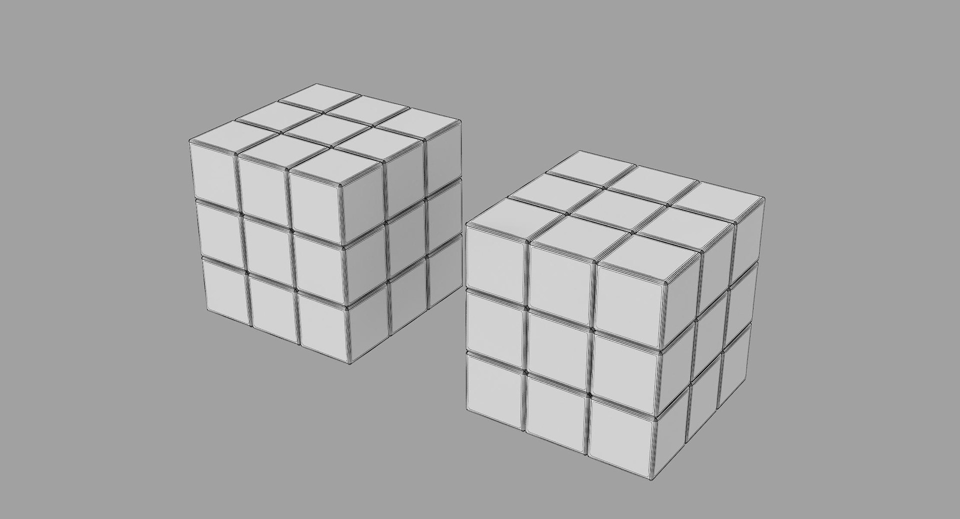 3d Rubic Cube Model