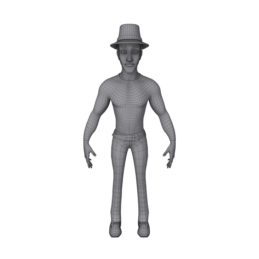 Cartoon Man Toon 3D Model - TurboSquid 1703616