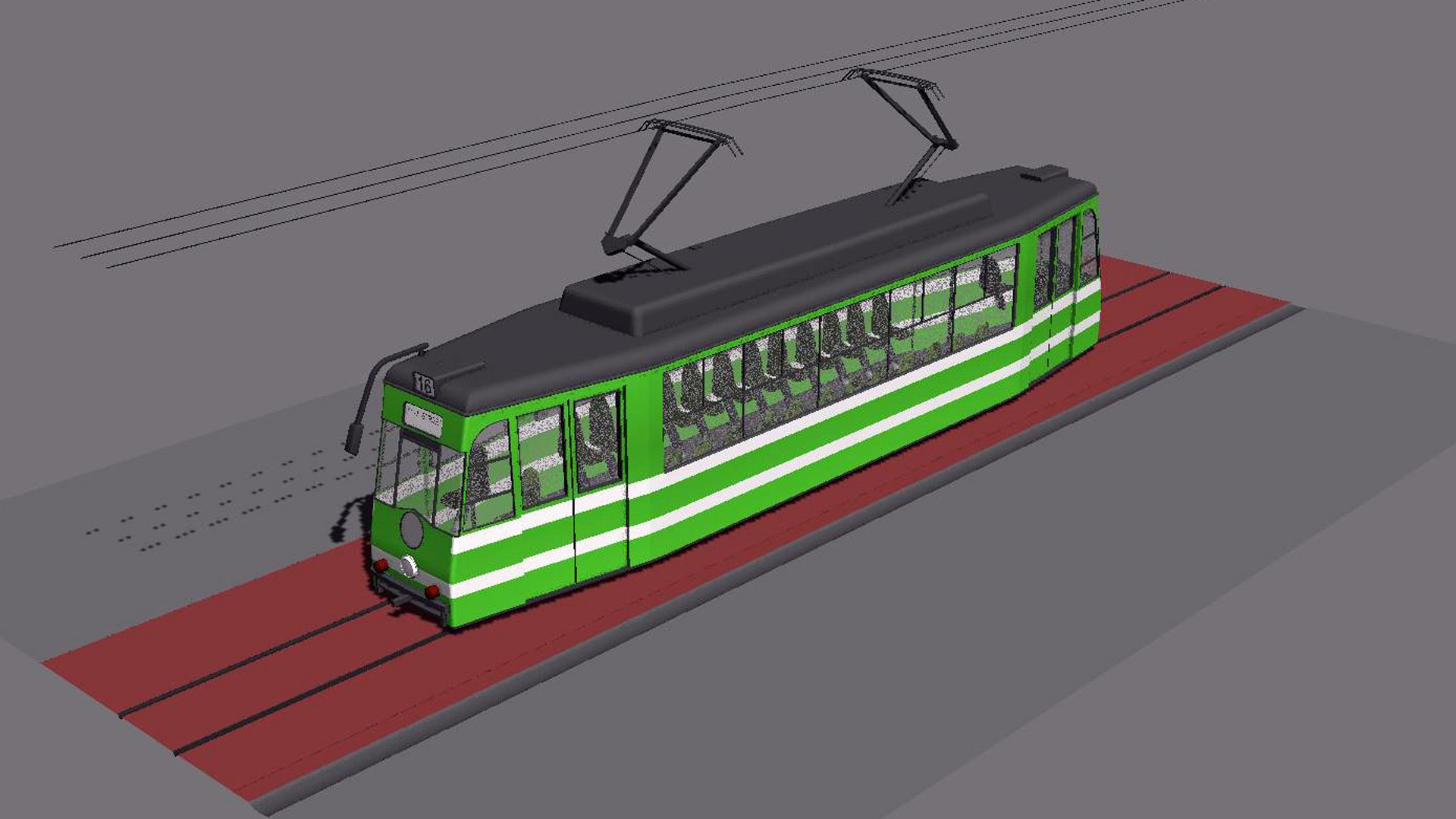 TRAM 3D - TurboSquid 1745916