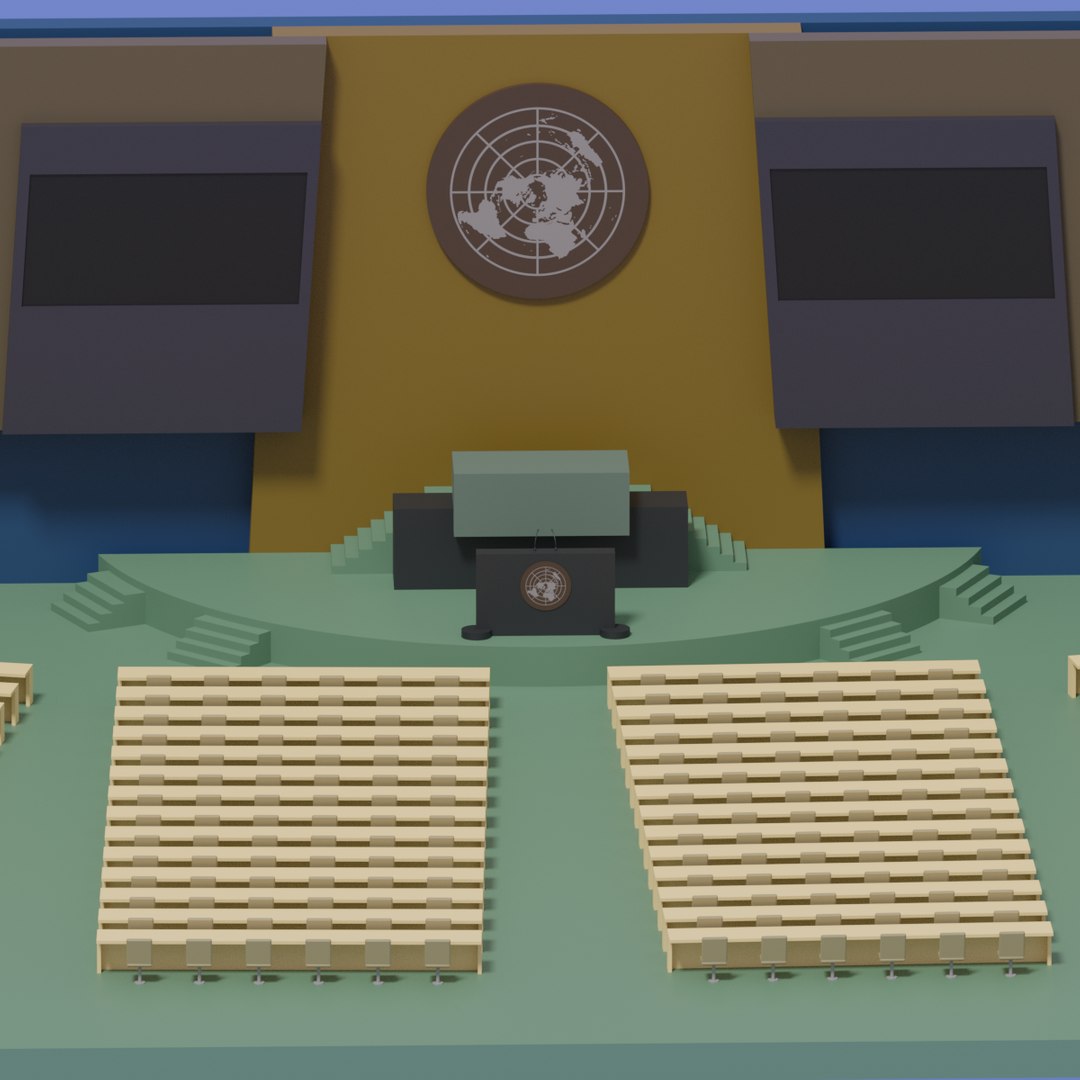 3D United Nations General Assembly Model - TurboSquid 2248972