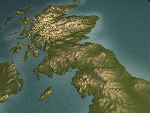 relief uk 3d model