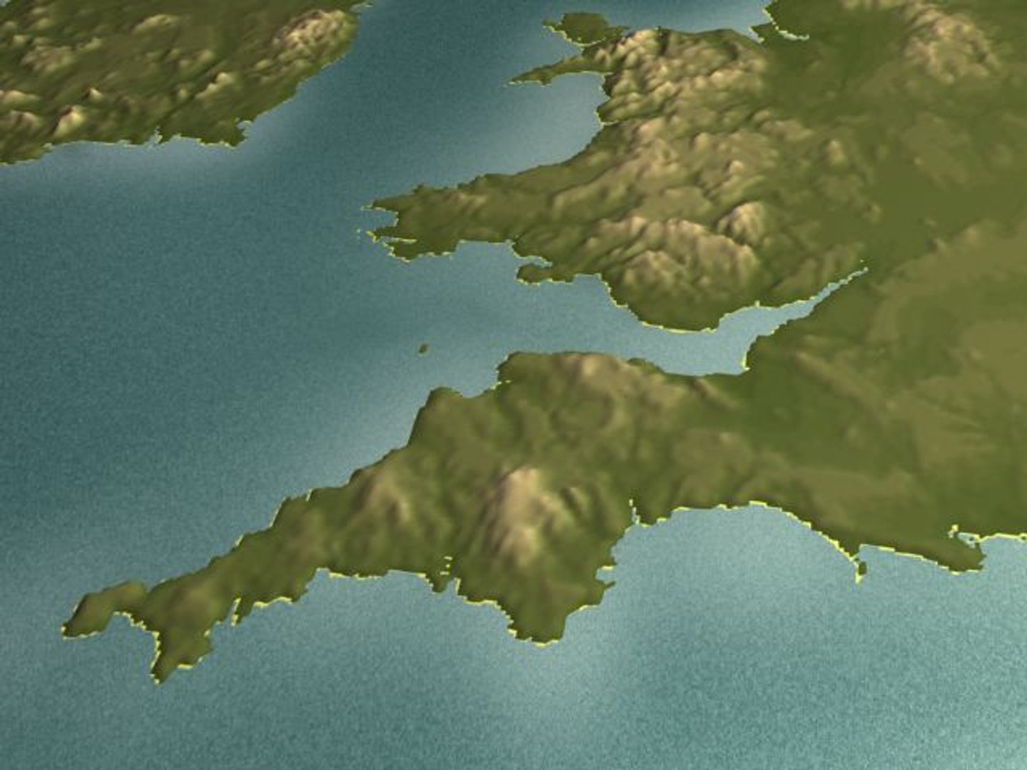 Relief Uk 3d Model