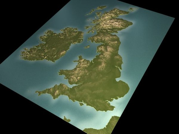 relief uk 3d model
