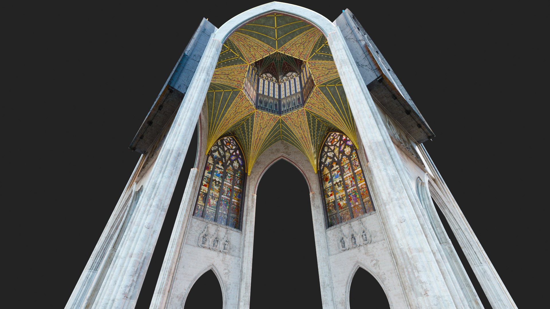 3D Cathedral FULL Octogon Section - TurboSquid 2413016