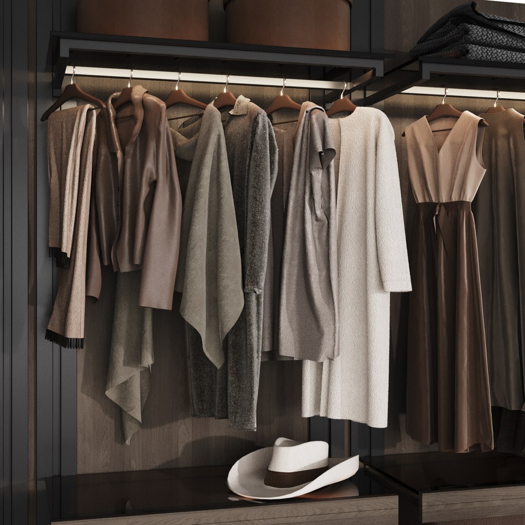 3D Wardrobe 46 Model - TurboSquid 2346818